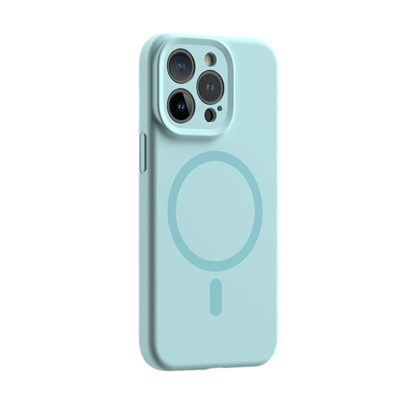 White Ice Blue | iPhone Nano Silicone Magsafe Case – CASEPEACH