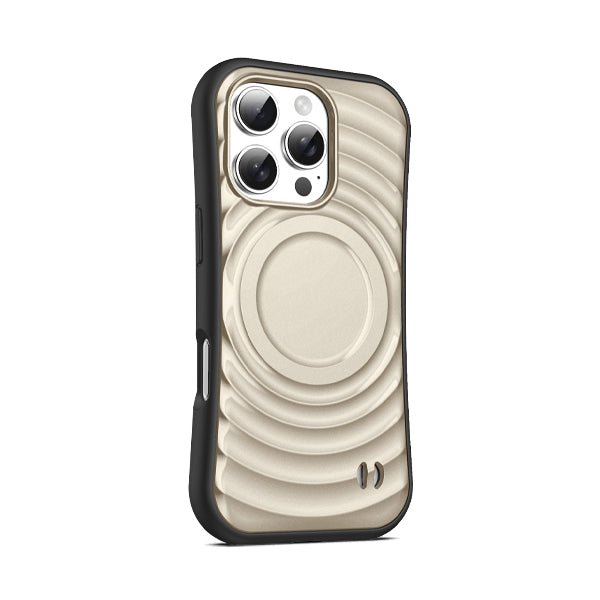 Titanium Gold | iPhone Ripple MagSafe Case – CASEPEACH