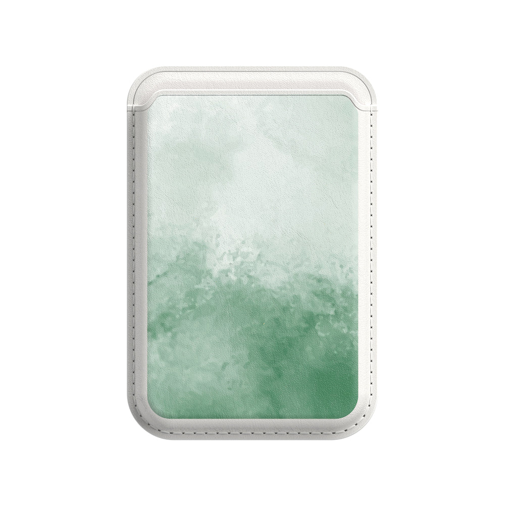 Hidden Mist Green | Leather Wallet with MagSafe – CASEPEACH