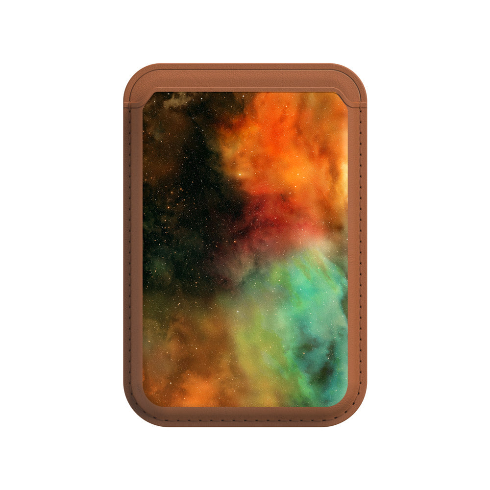 Molten Nebula | Leather Wallet with MagSafe – CASEPEACH