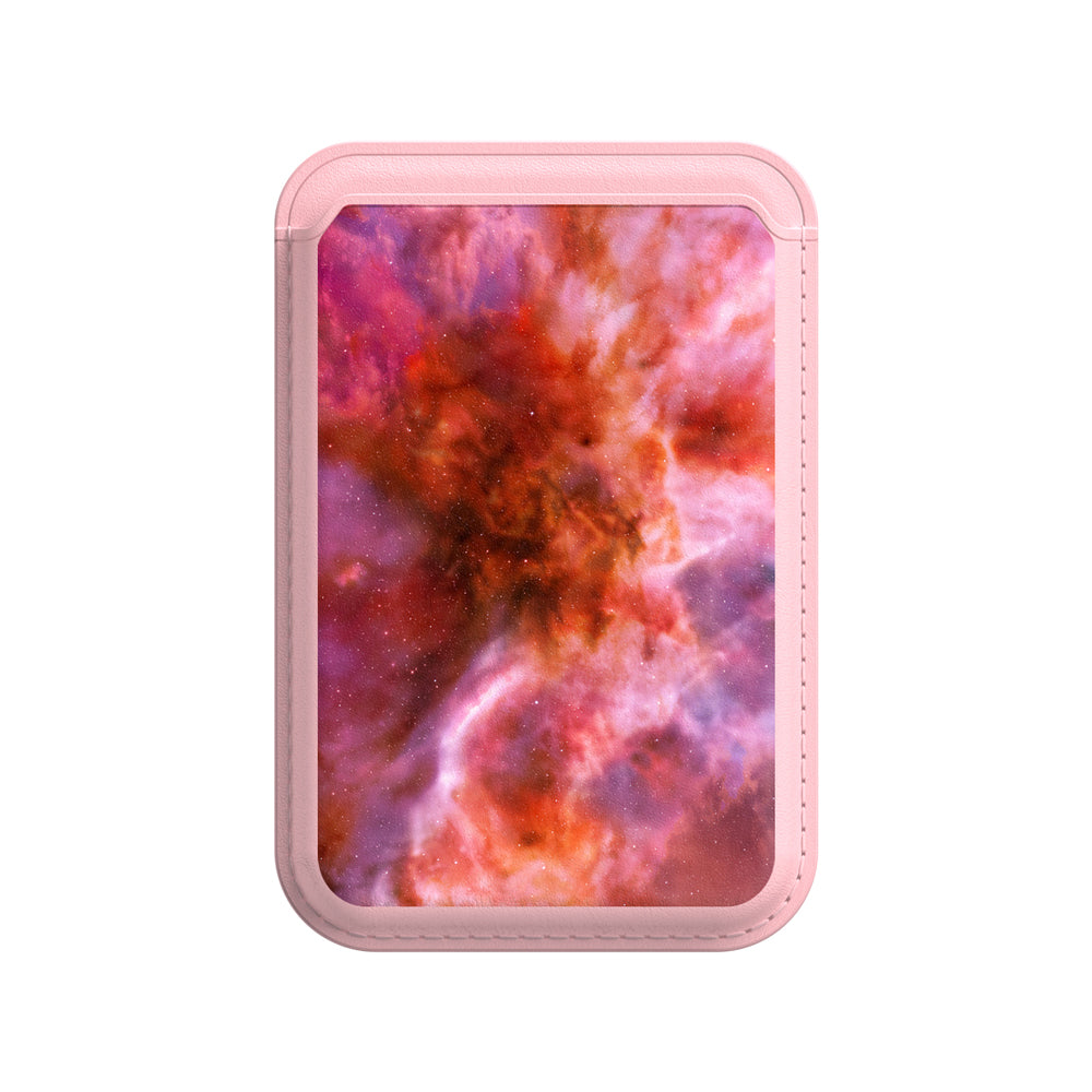 Powder Nebula | Leather Wallet with MagSafe – CASEPEACH