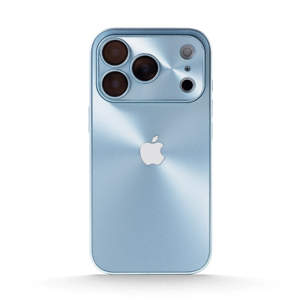 Light Blue | iPhone Glare Metal Case – CASEPEACH