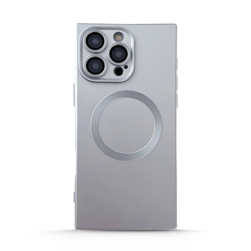 Titanium Silver | iPhone Right-angle MagSafe Case – CASEPEACH