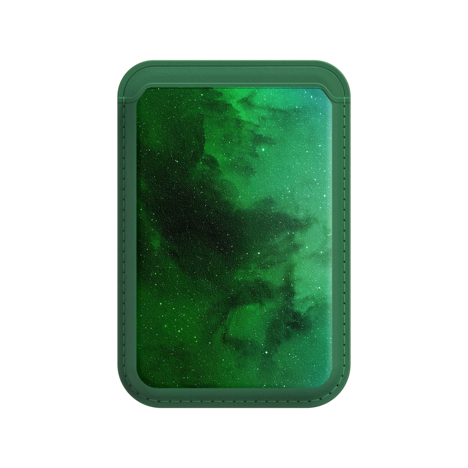 Night Star Green | Leather Wallet with MagSafe – CASEPEACH