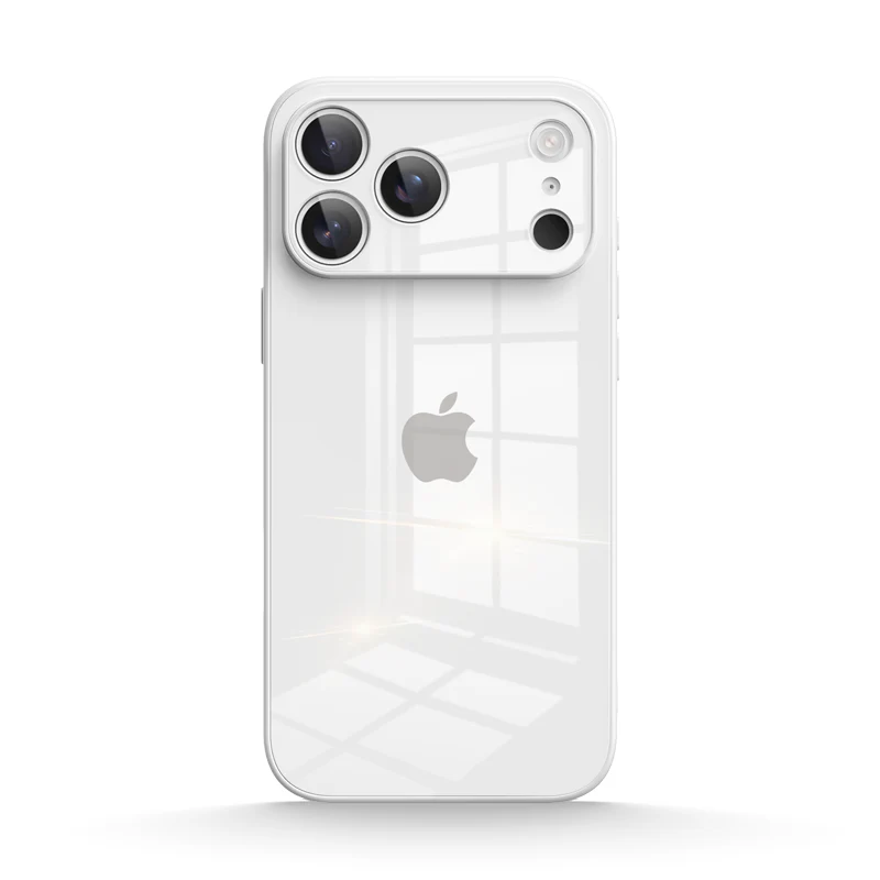 White | Tempered Glass Phone Case – CASEPEACH